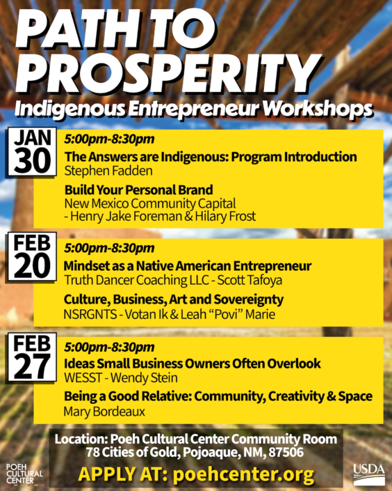 Path To Prosperity: Indigenous Entrepreneur Workshops – Session 1 ...
